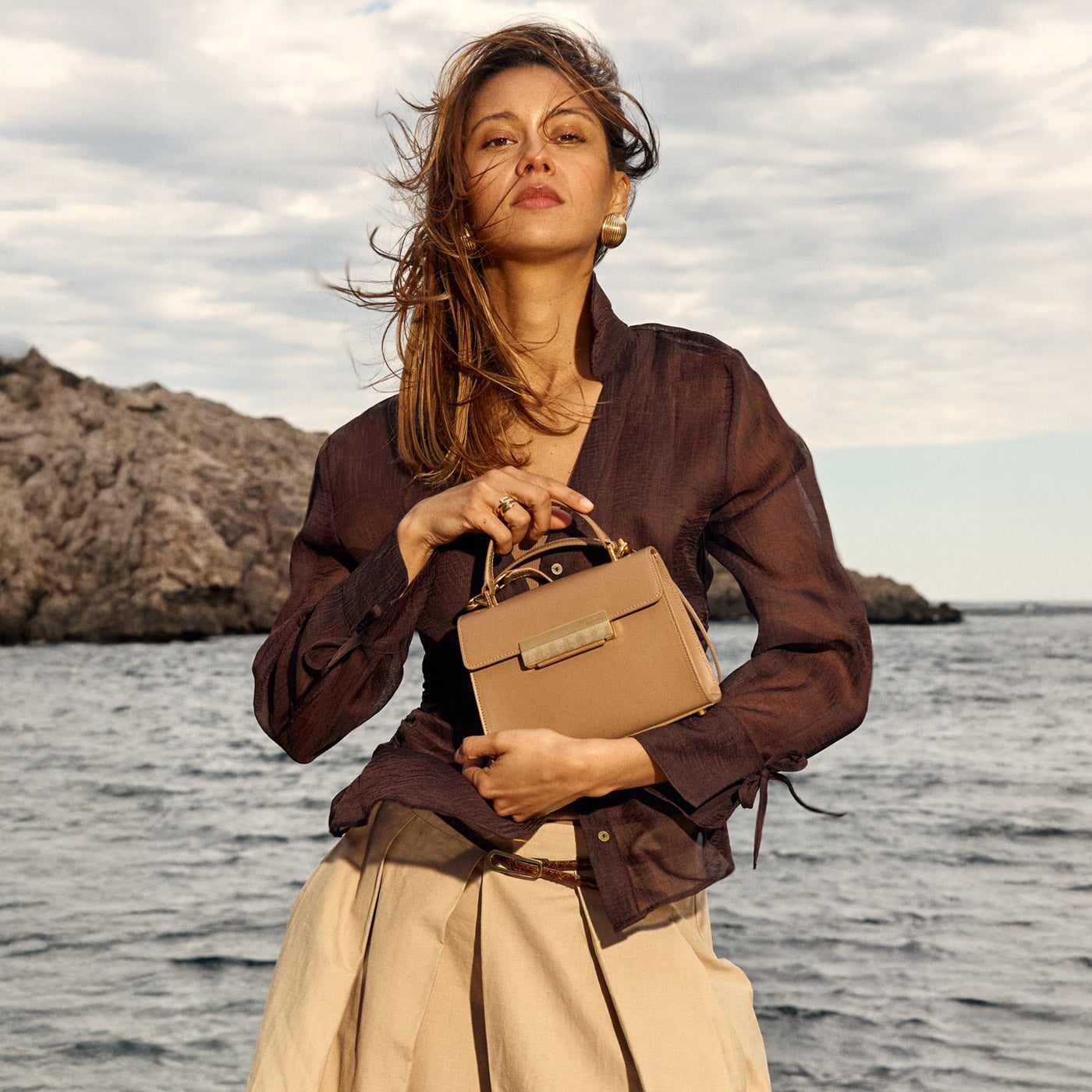Mini Capucine Gold Edition - Taupe Box Leather – Ateliers Auguste