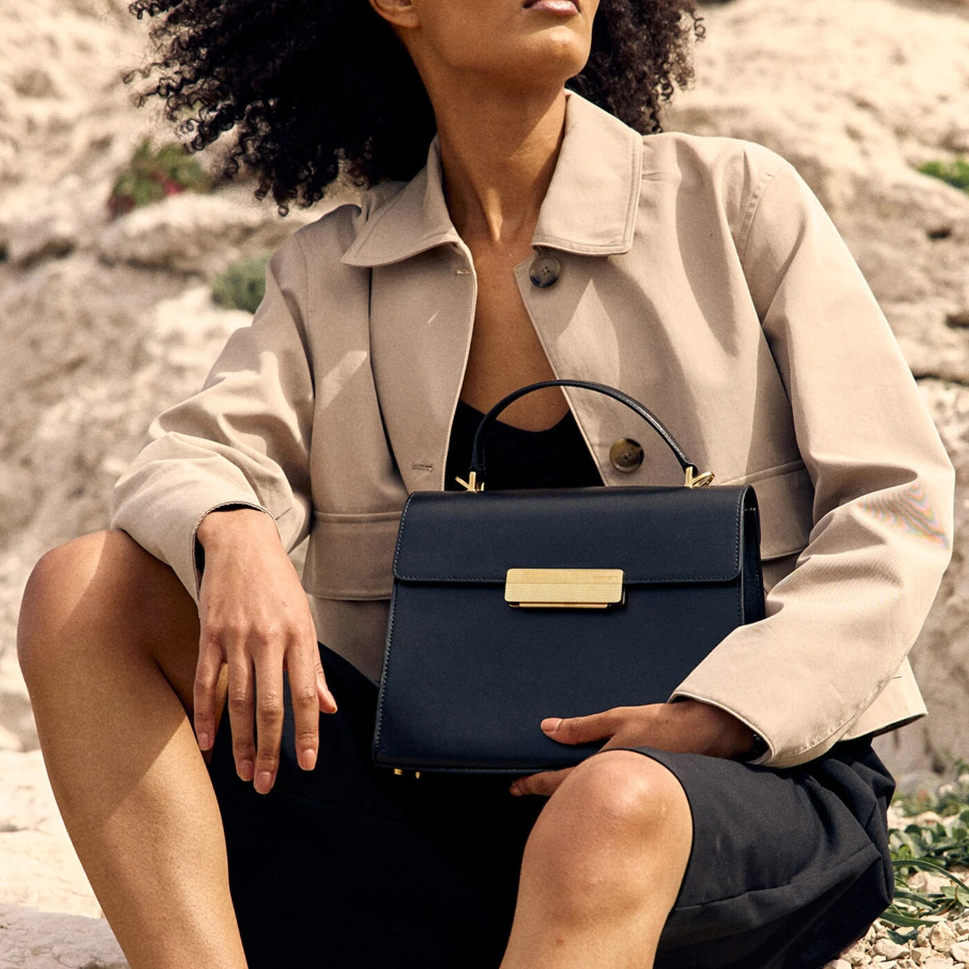 Capucine Gold Edition - Black Box Leather – Ateliers Auguste