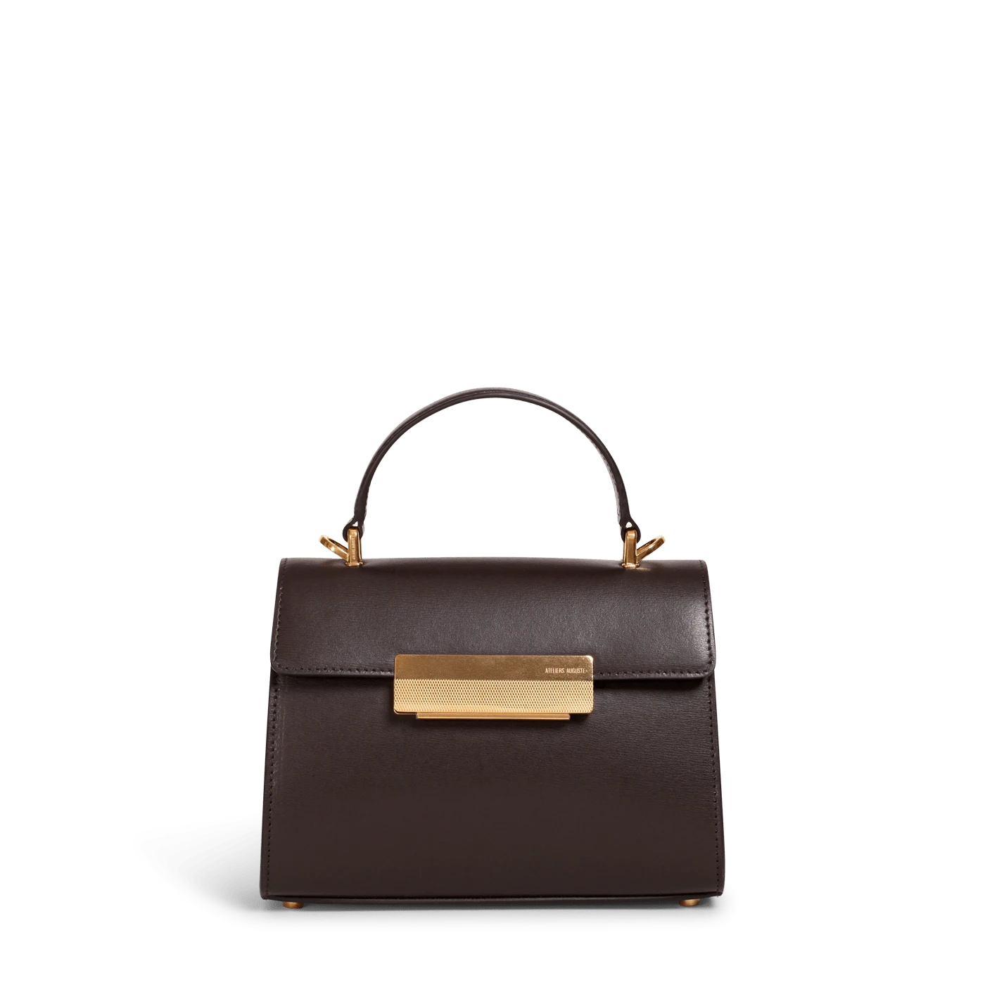 Mini Capucine Gold Edition - Chocolate Box Leather – Ateliers Auguste