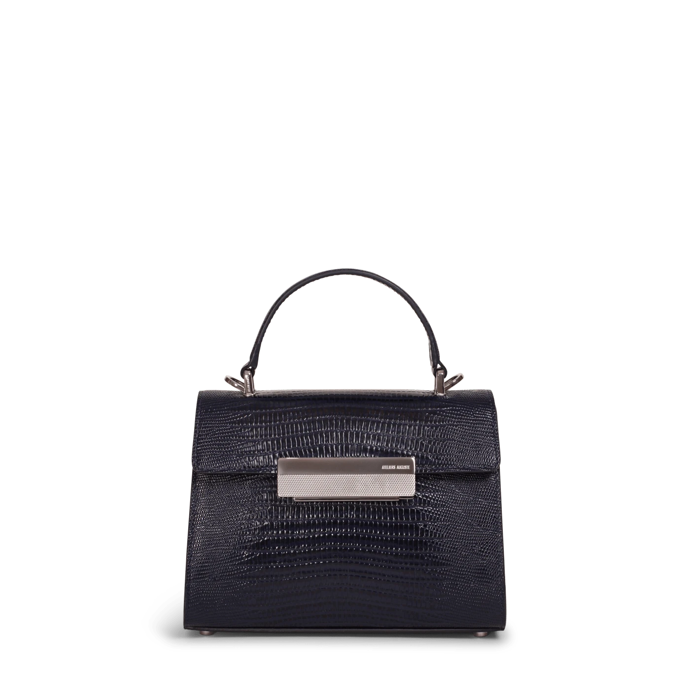 Mini Capucine Silver Edition - Night Blue Lizard Embossed Leather ...