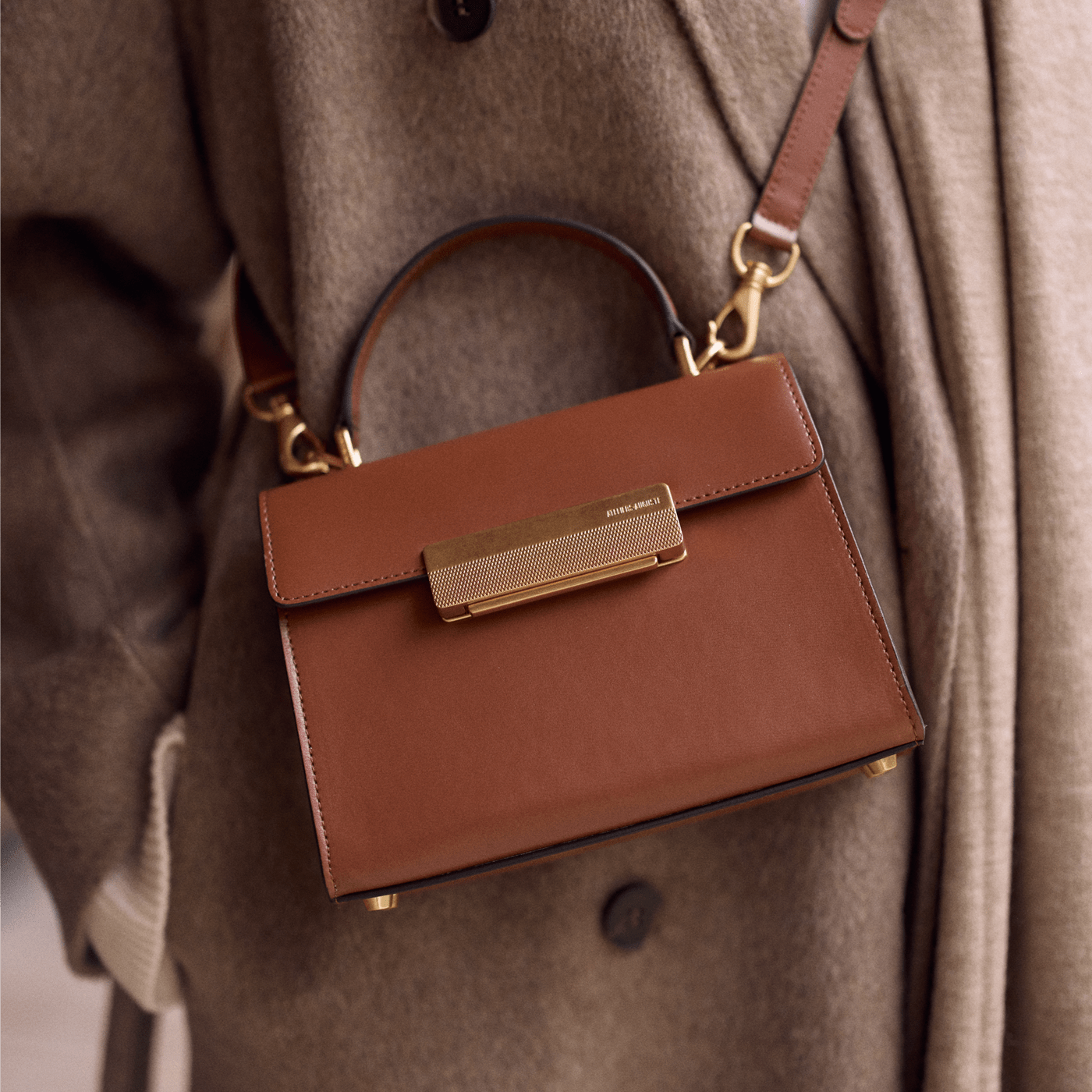 Mini Capucine Gold Edition - Tan Box Leather – Ateliers Auguste