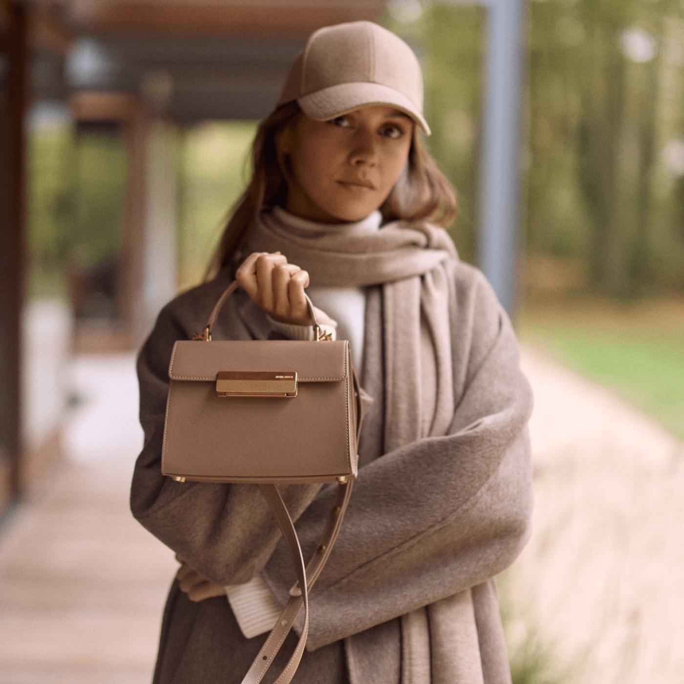 Mini Capucine Gold Edition - Taupe Box Leather – Ateliers Auguste